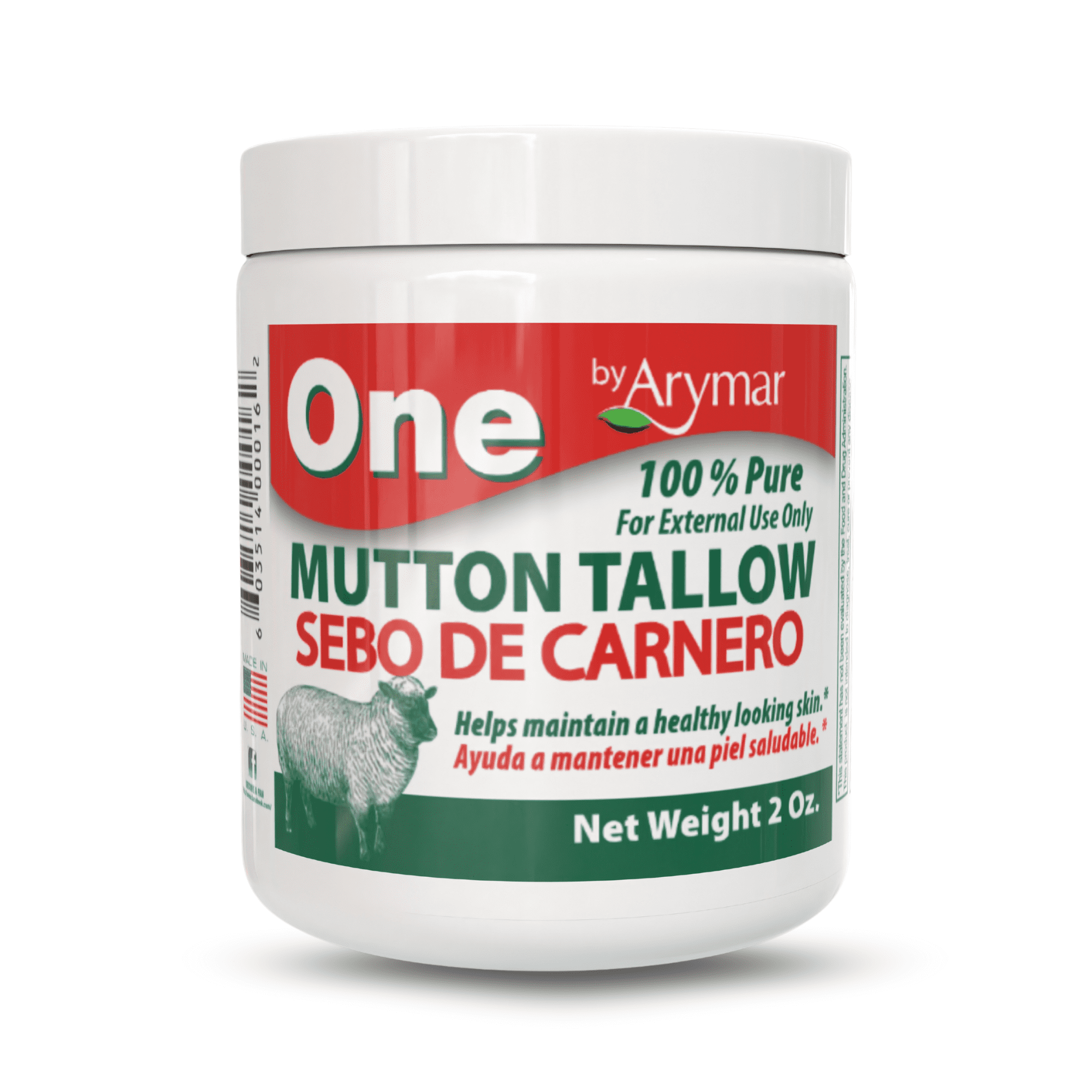Arymar Mutton Tallow / Sebo de Carnero Ointment for Healthy Skin - 2 Oz ...