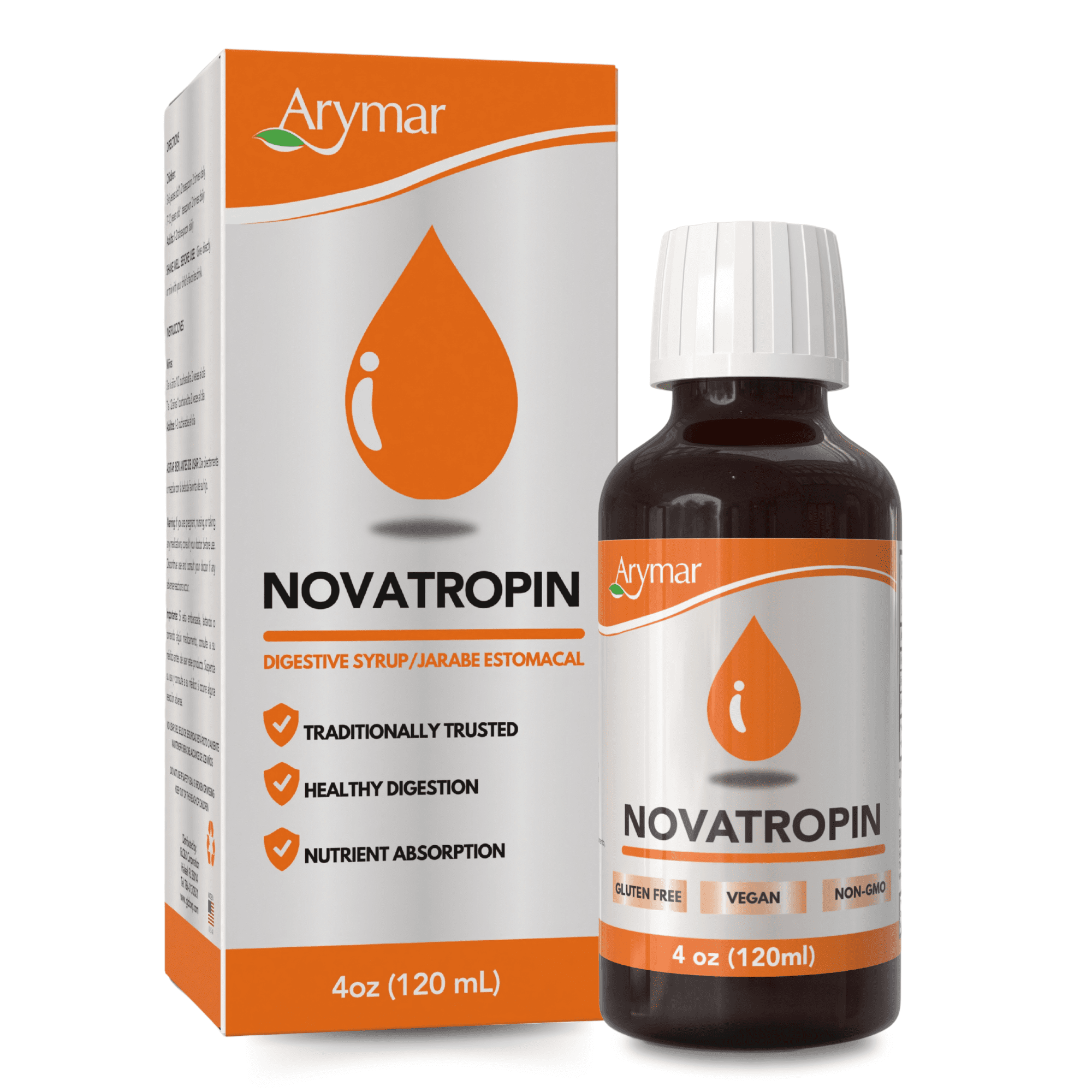 Arymar Novatropin Syrup, 4 fl oz – Herbal Digestive Support - Walmart.com