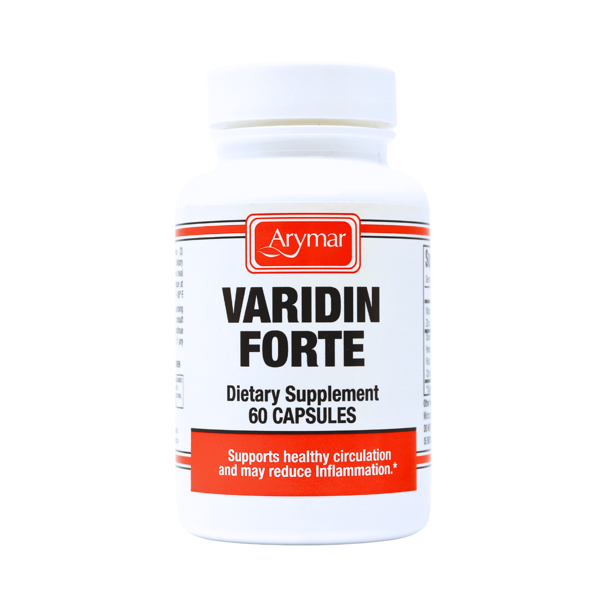 Arymar Varidin Forte 60 Capsules - Circulation and Vascular Health Support with Diosmin ...