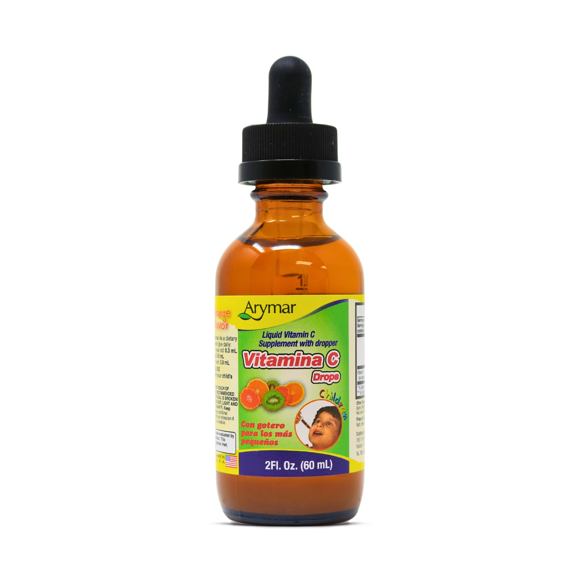 Arymar Vitamin C Liquid Supplement for Children, Immune Support, 1 Oz ...