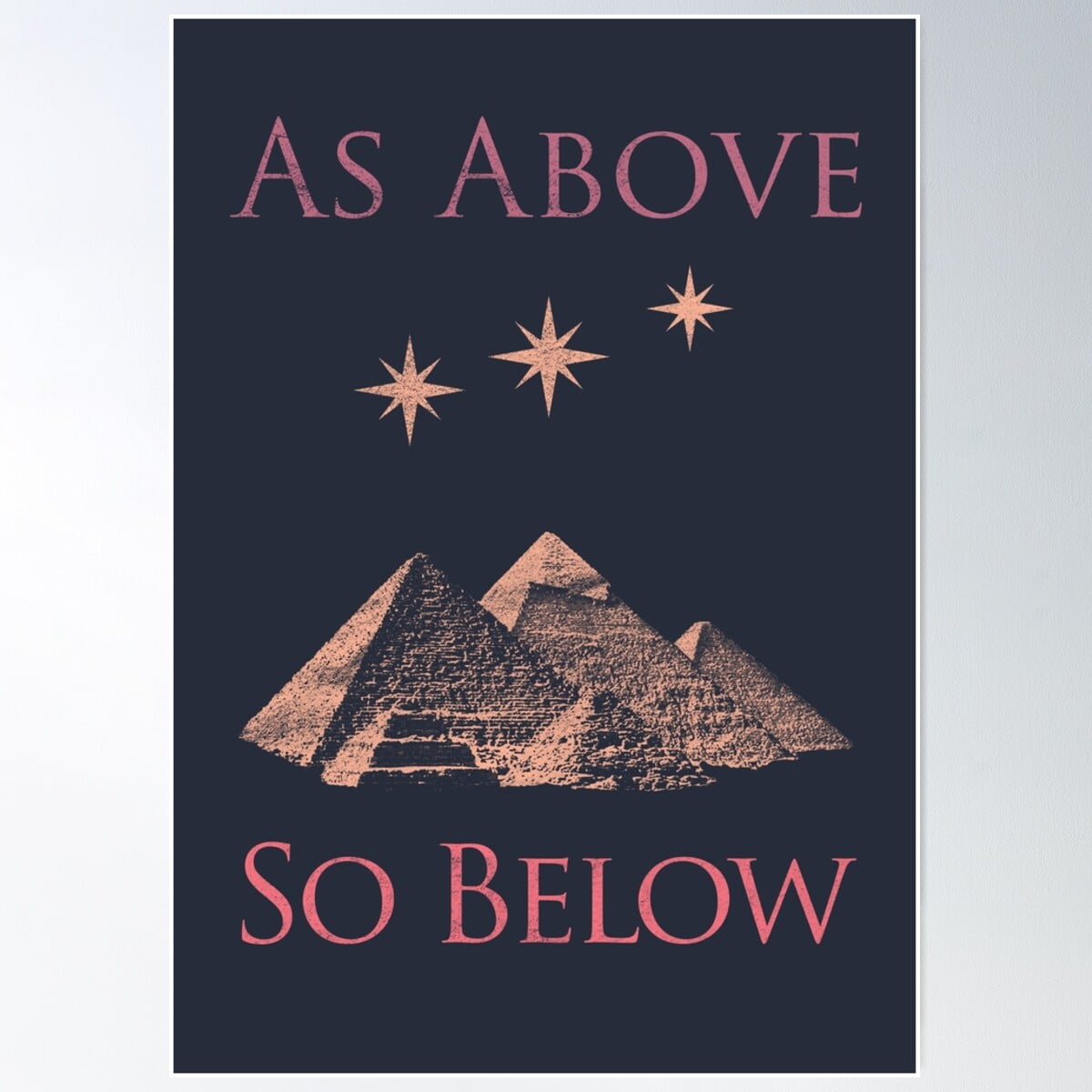 As Above So Below Giza Pyramids Orion'S Belt Poster Wall Art, Modern ...