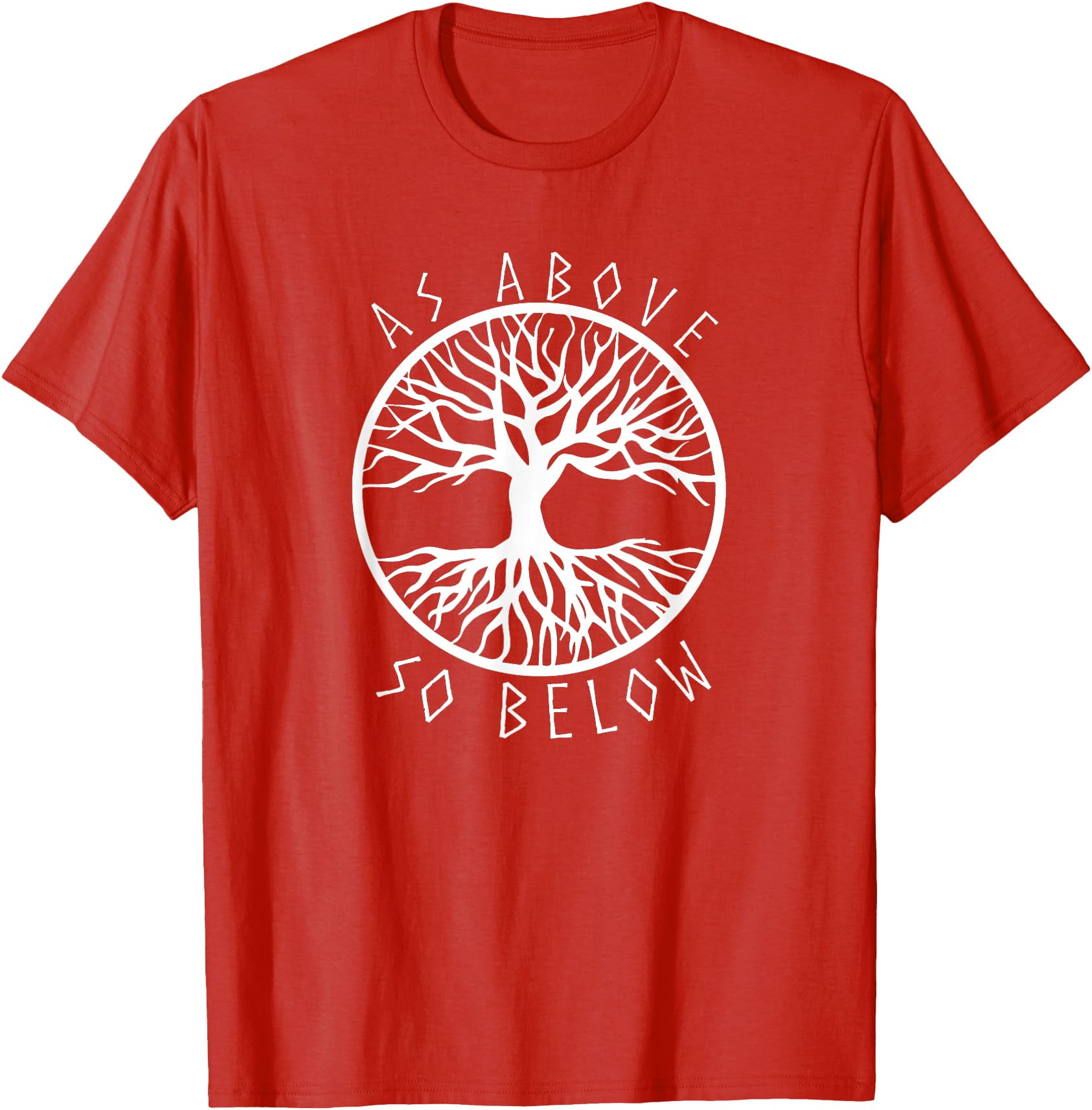 As Above, So Below Yggdrasil Tree of Life Pagan Unisex T-Shirt for Men ...