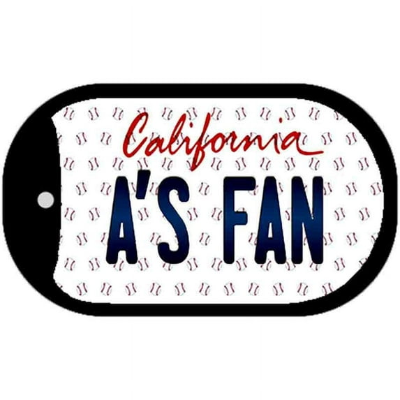 As Fan California Novelty Metal Dog Tag Necklace DT-10811 2" x 1" Dog ...