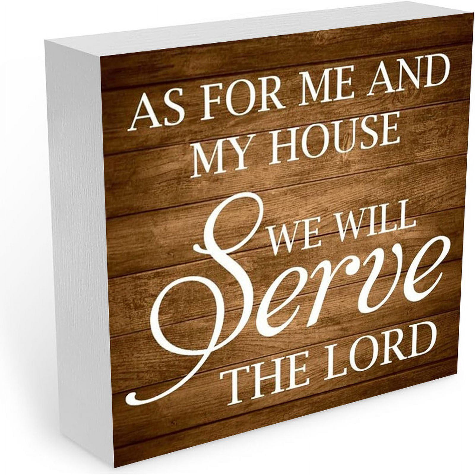 As For Me And My House We Will Serve The Lord Wood Sign Sayings ...