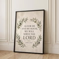 As For Me My House Scripture Poster Unframed Paper Print - Walmart.com