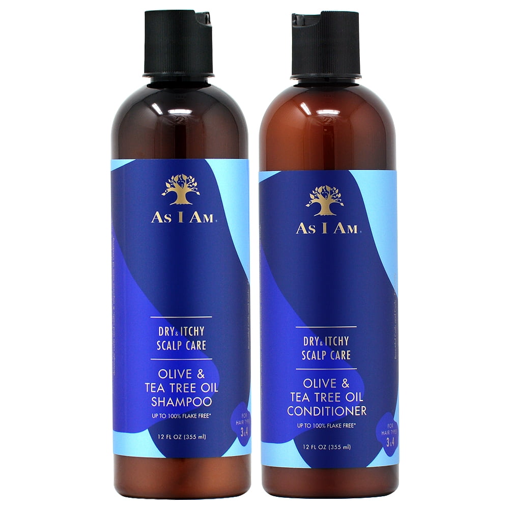 As I Am Dry & Itchy Scalp Care Olive & Tea Tree Oil Shampoo and ...