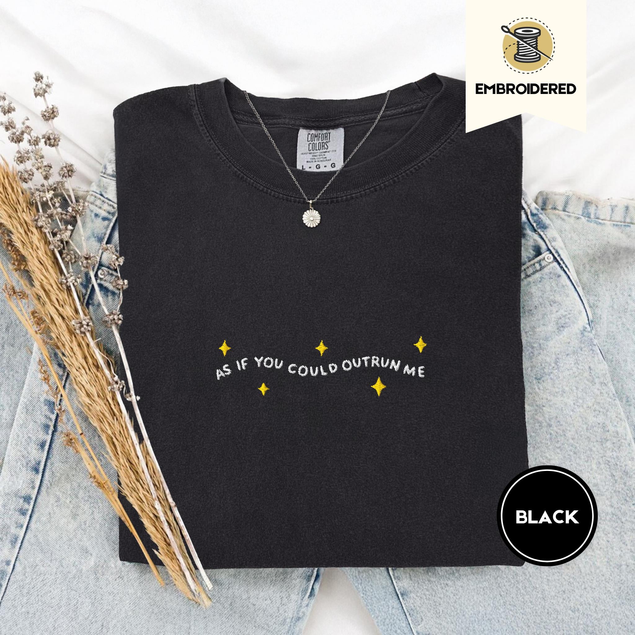 As If You Could Outrun Me Edward Cullen Quote Embroidered Tee – Subtle ...