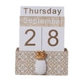 As Pictures Show Retro Wooden Block Calendar Rustic Home Decor Calendar ...