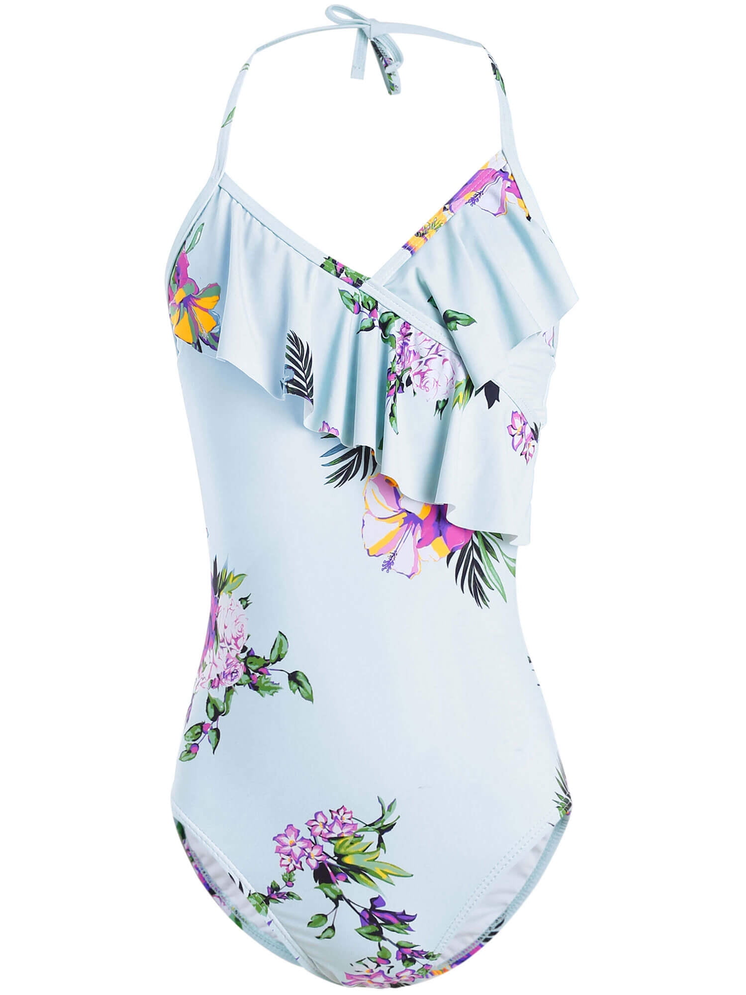 As Rose Rich Girls Swimsuit Ruffle One Piece Bathing Suits UPF50+, 16 ...