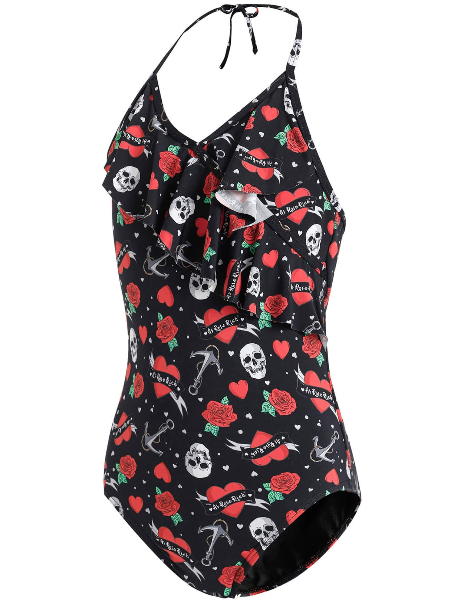 As Rose Rich Girls Swimsuit Ruffle One Piece Bathing Suits UPF50+, 7-8 ...