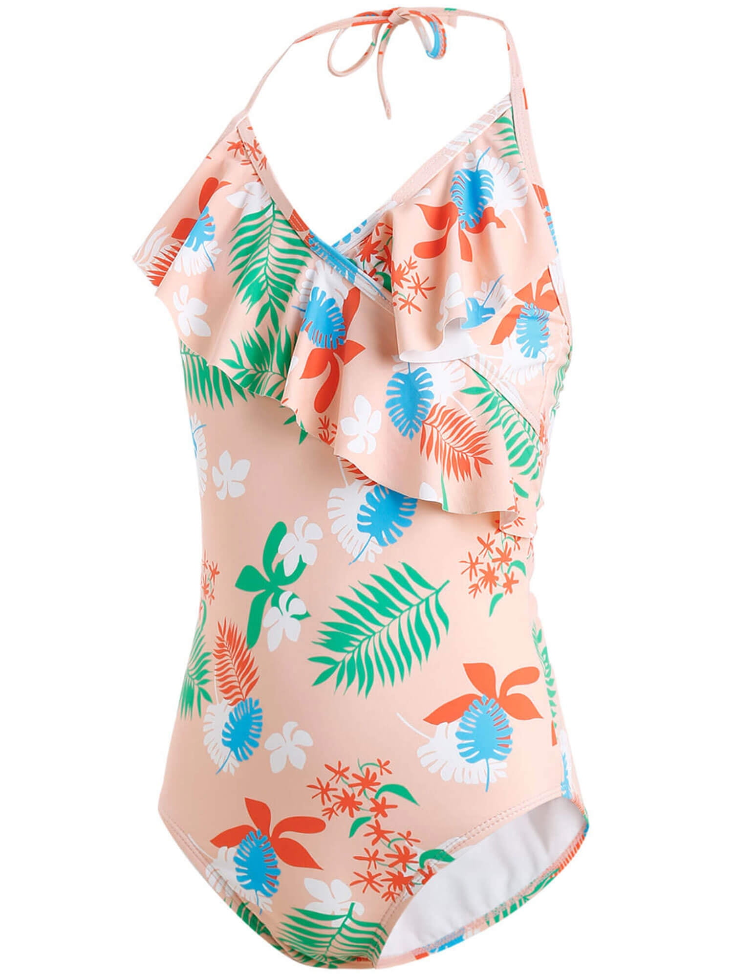 As Rose Rich Girls Swimsuit Ruffle One Piece Bathing Suits UPF50+, 8 ...