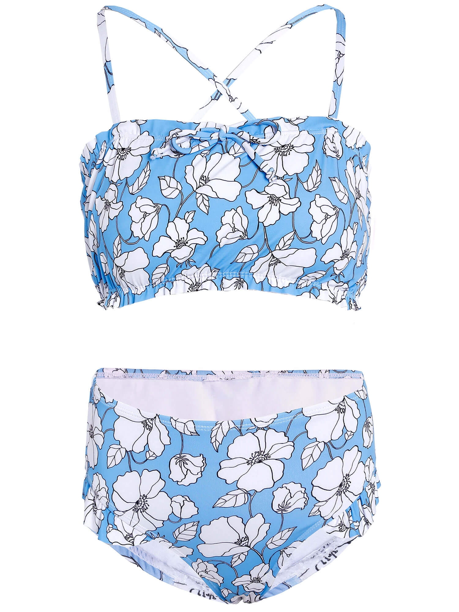 As Rose Rich Girls Swimsuits Beach Bathing Suits 2 Piece Bikini ...