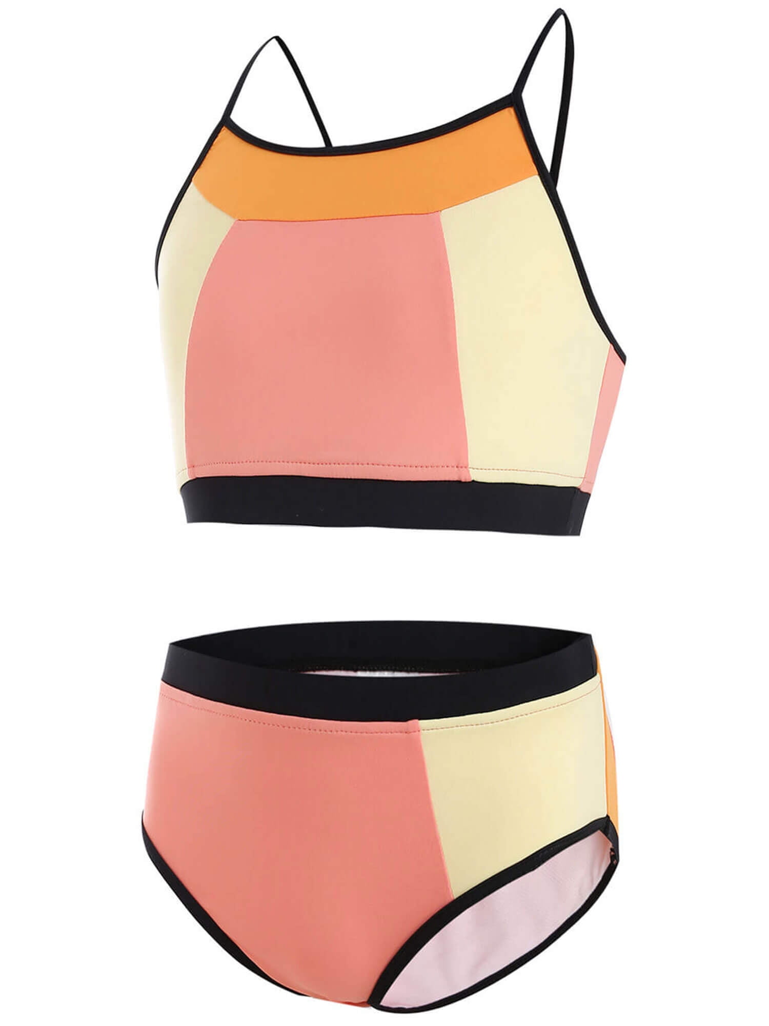 As Rose Rich Girls Swimsuits Beach Bathing Suits 2 Piece Bikini ...