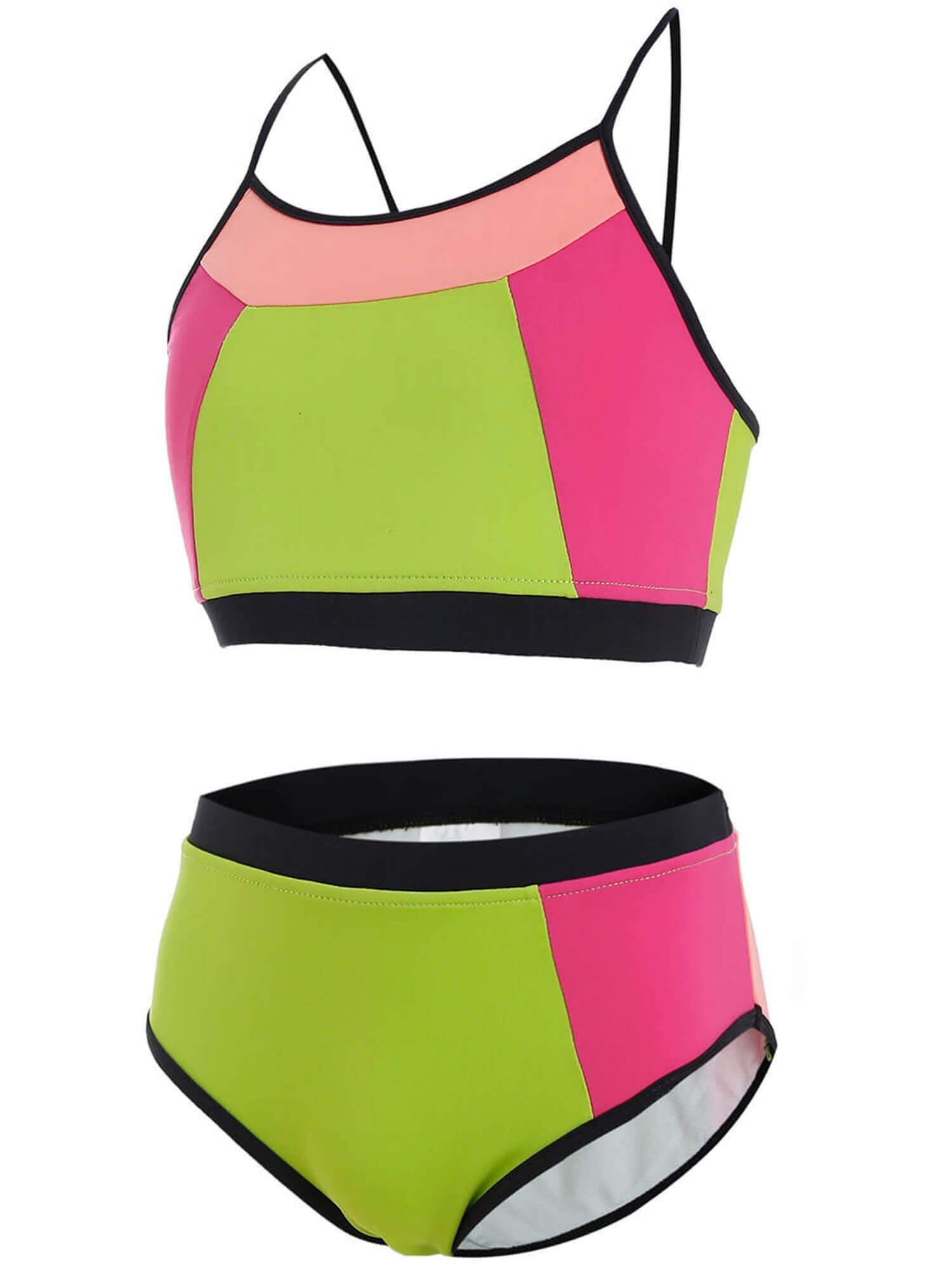 As Rose Rich Girls Swimsuits Beach Bathing Suits 2 Piece Bikini ...