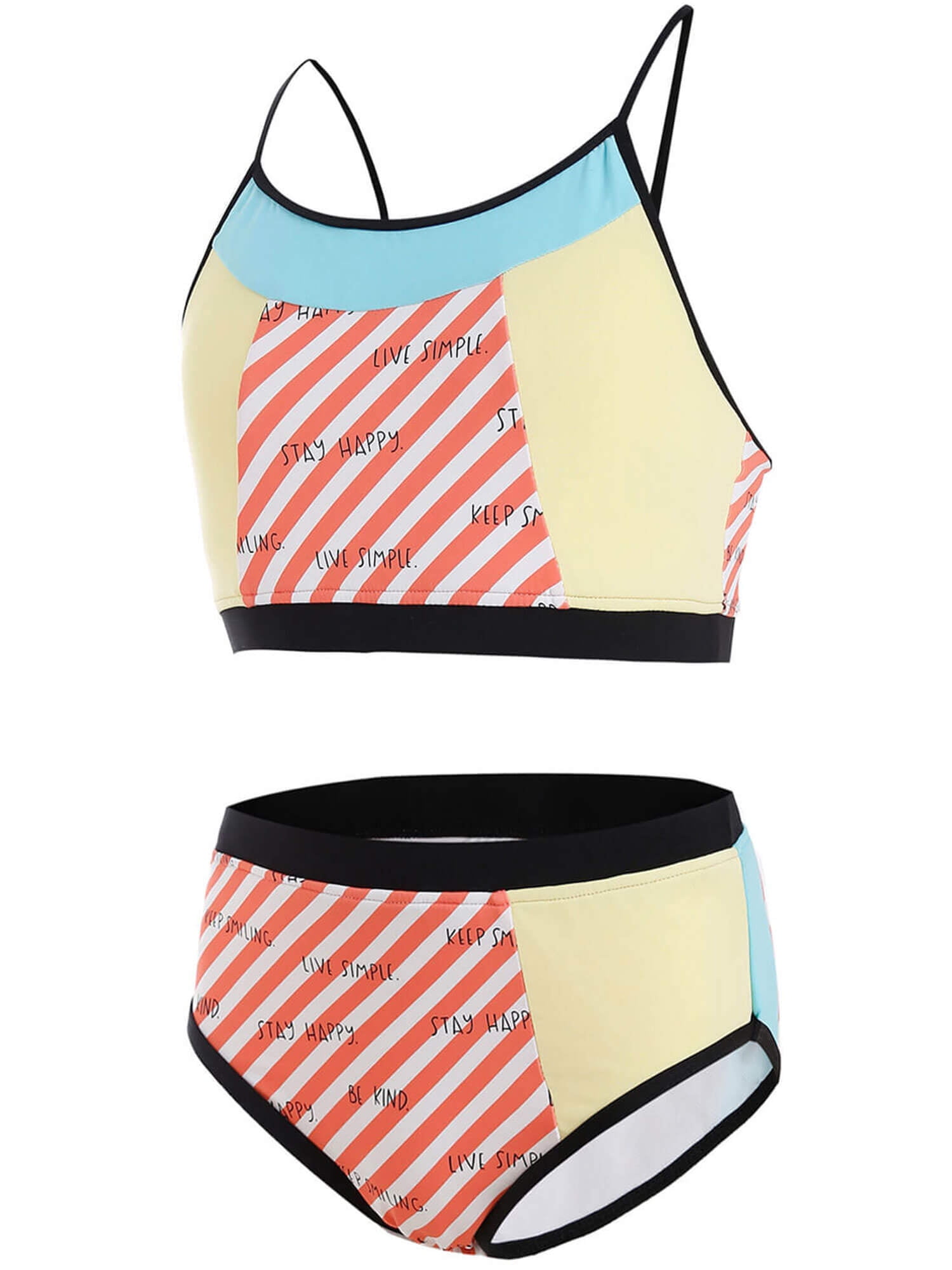 As Rose Rich Girls Swimsuits Beach Bathing Suits 2 Piece Bikini ...