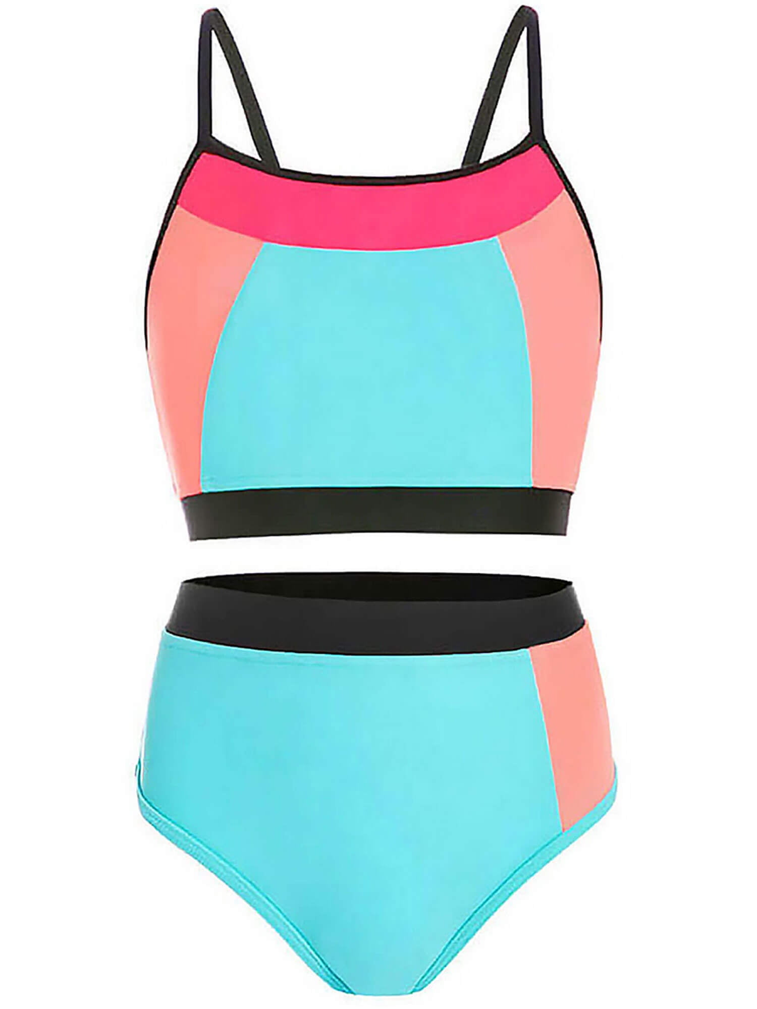 As Rose Rich Girls Swimsuits Beach Bathing Suits 2 Piece Bikini ...