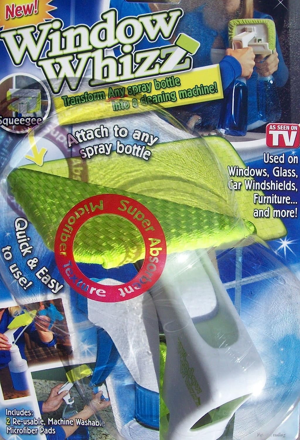 As Seen On TV Window Whizz Miracle Cleaner Tool for Shower and Windows ...