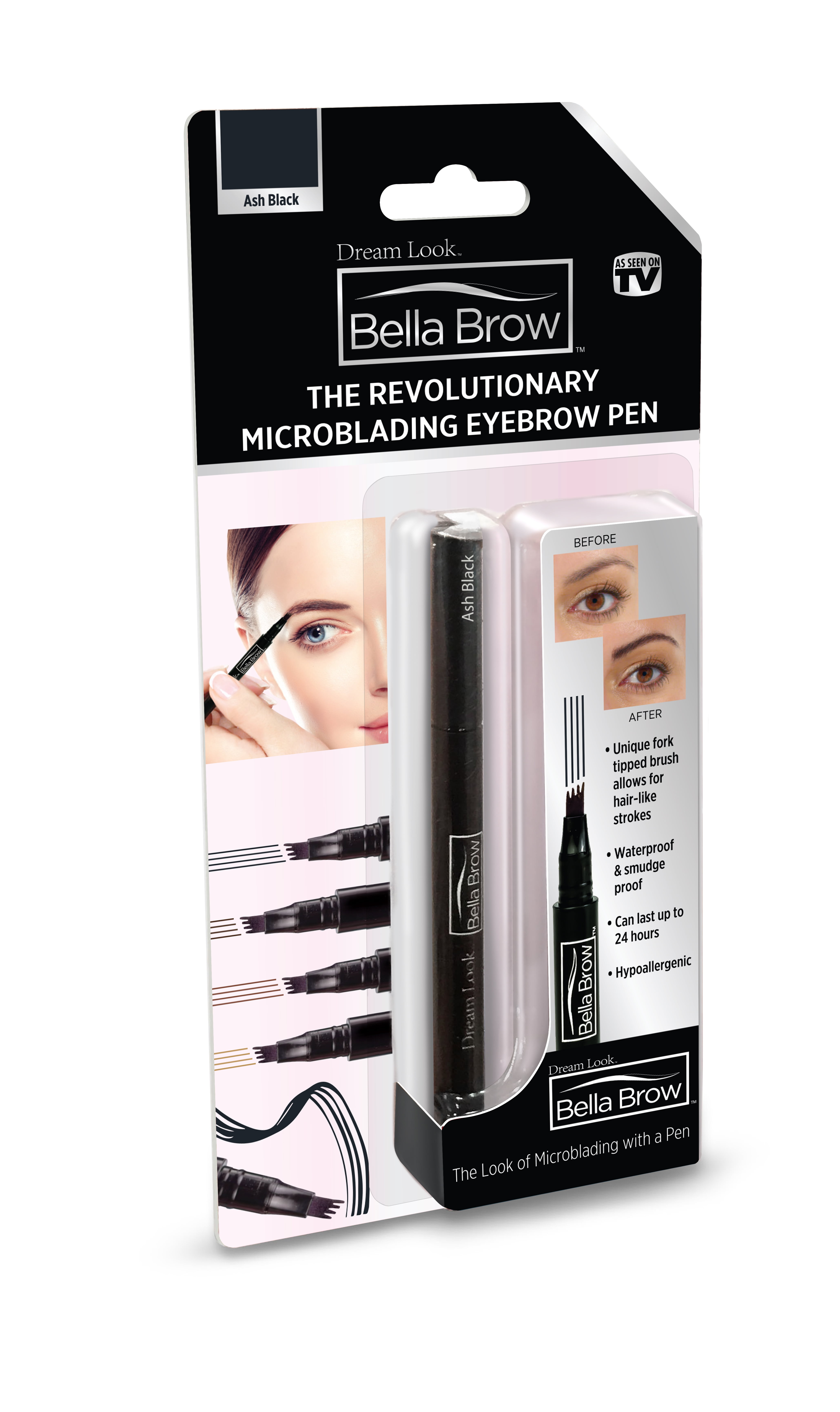 As Seen on TV Bella Brow Microblading Eyebrow Pen, Waterproof ...