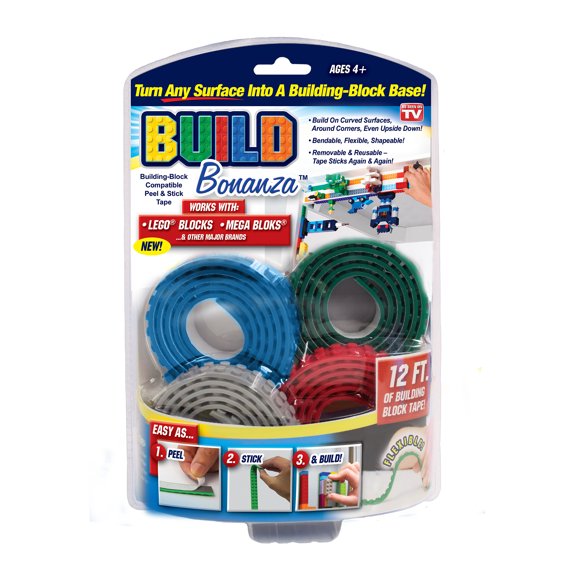 As Seen on TV Build Bonanza Flexible Building Block Base, (Blue/Green ...