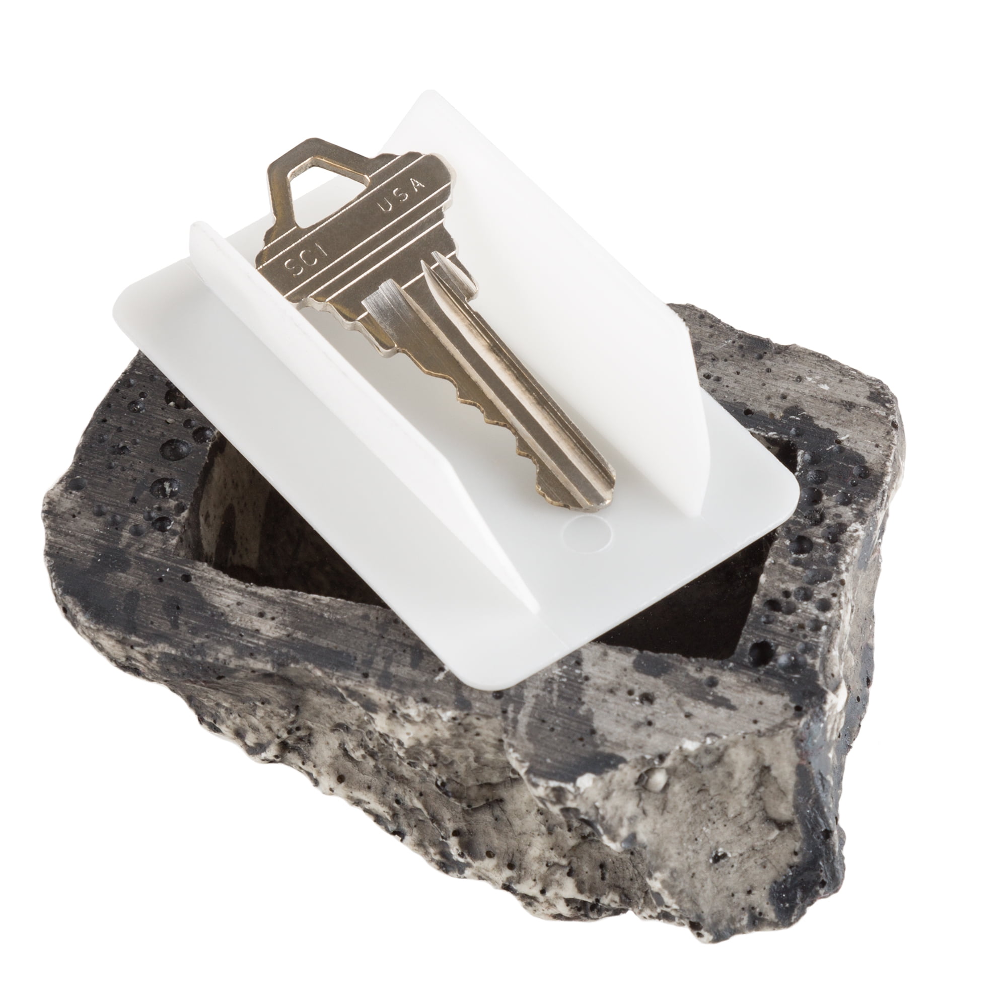 As Seen on TV Hide-A-Key Realistic Rock Outdoor Key Holder, Safety ...