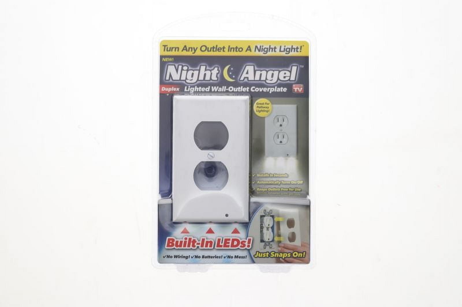 As Seen on TV! Night Angel Duplex Outlet Cover with Built-in LED ...