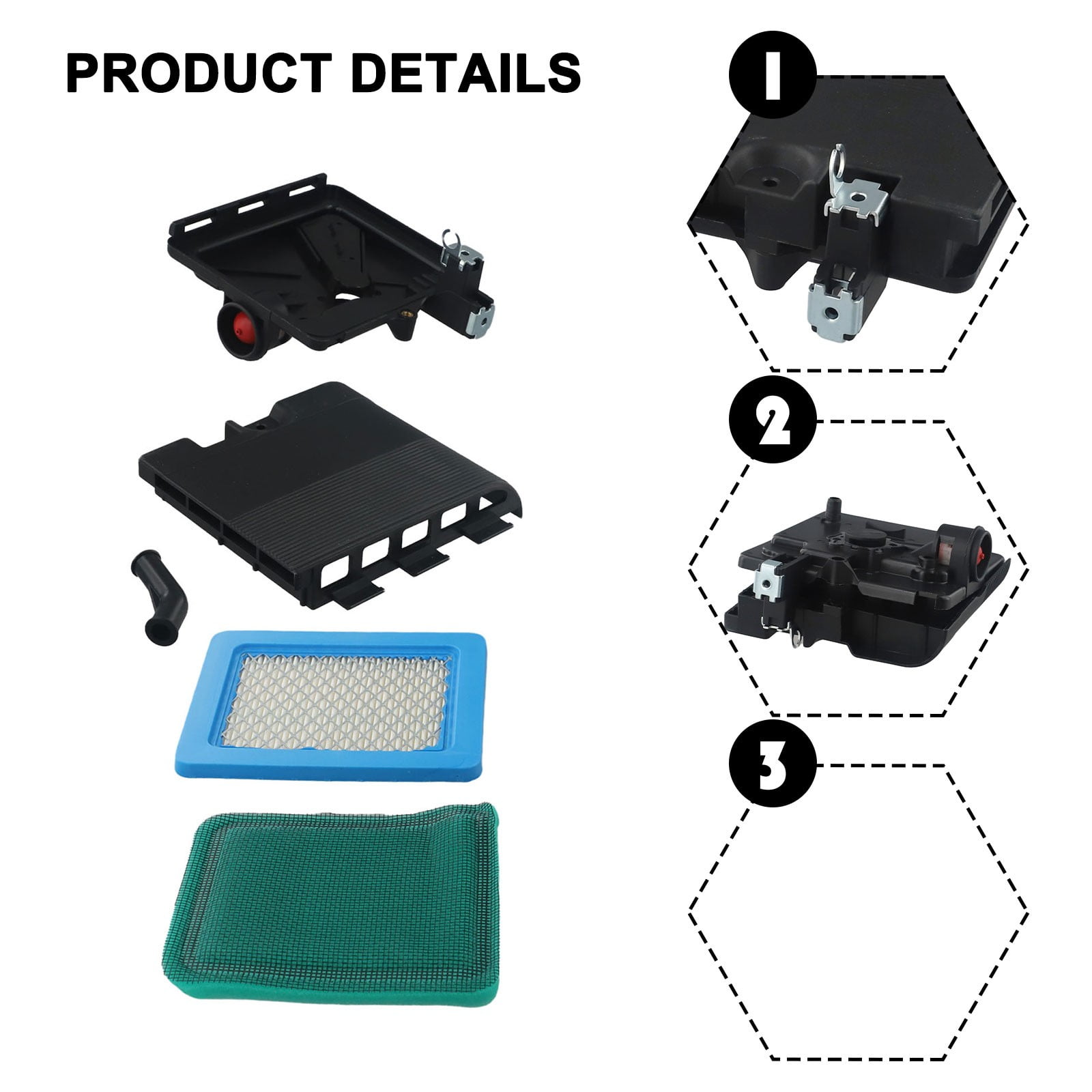 As Shown 692298 Air Cleaner Cover 795259 Air Cleaner Primer Base For ...