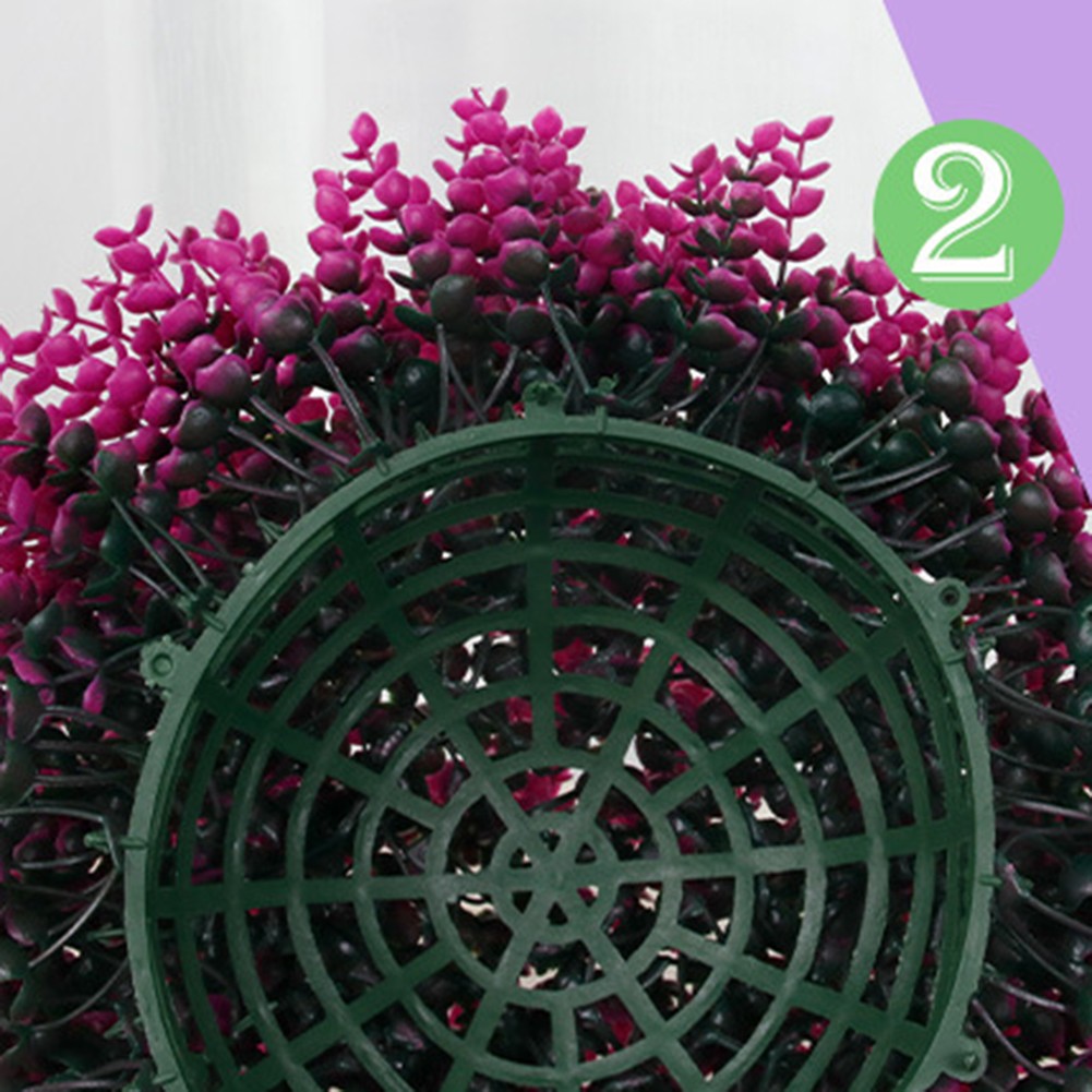As Shown Artificial Rose Flower Balls Topiary Hanging Garden Basket Plant Stable - Walmart.com