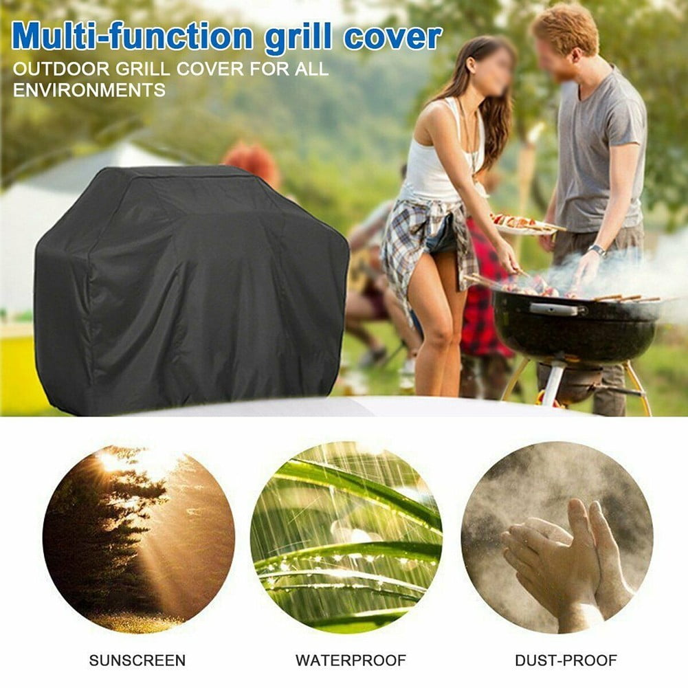 As Shown Kettle Bbq Grill Cover Barbecue Round Smoker Cover Pvc ...