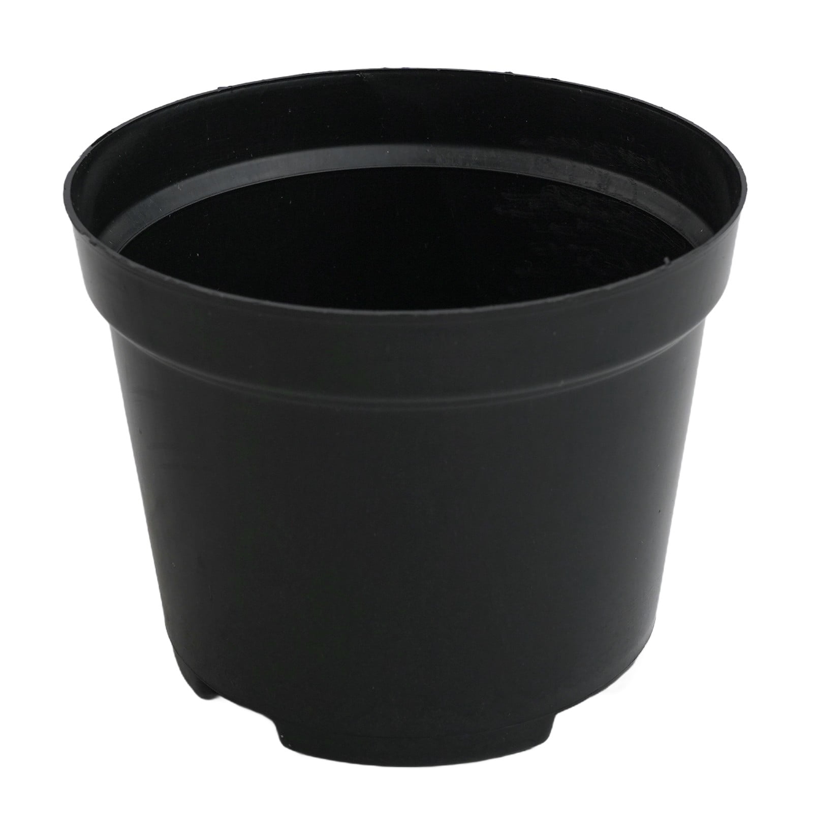 As Shown New Plastic Plant Pots Large 10Pcs Soft Black Garden Supplies ...