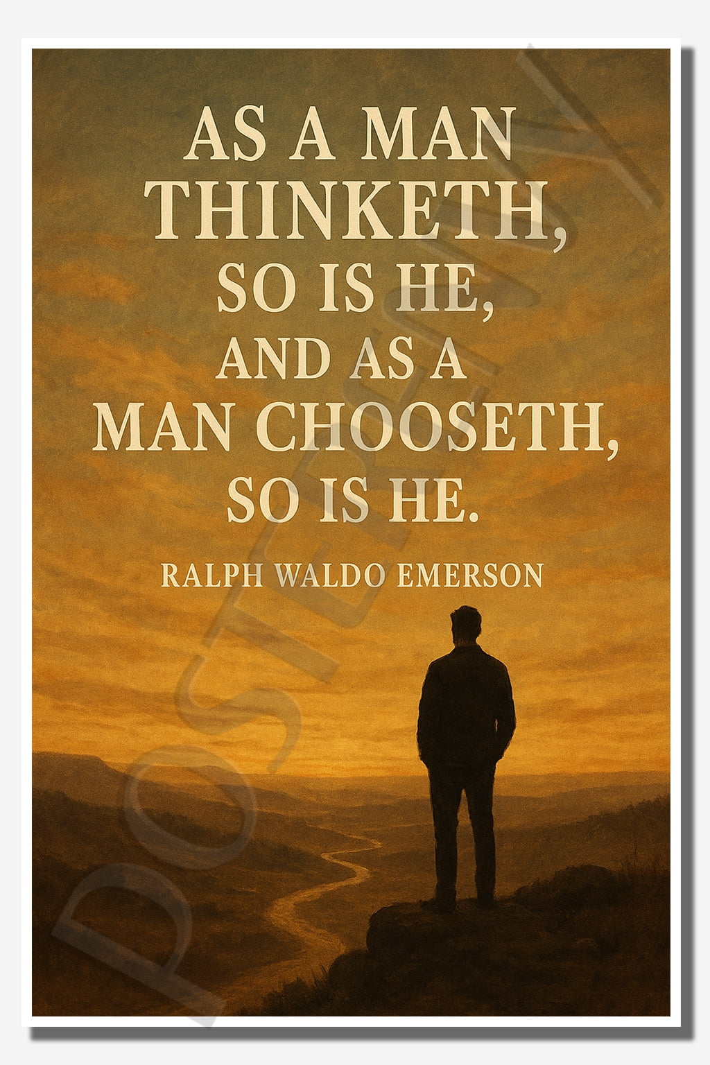 As a man thinketh so is he, and as a man chooseth, so is he - Ralph ...