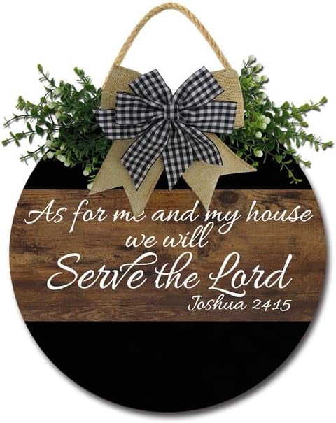 As for Me And My House We Will Serve The Lord Bible Verse Wood Sign ...