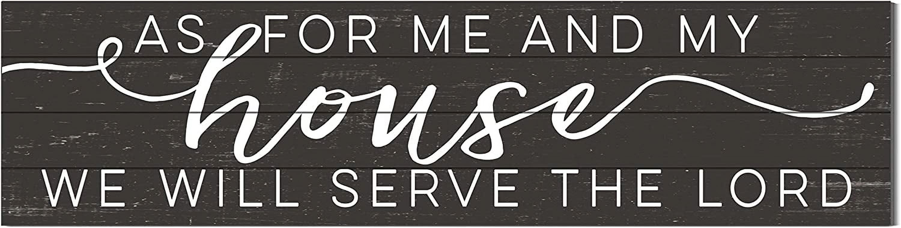 As for Me My House Shiplap Wall Sign - Walmart.com