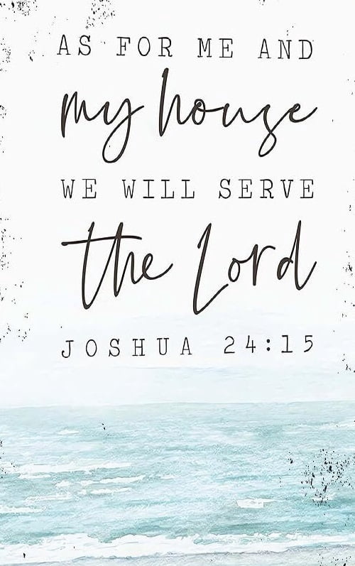 As for Me and My House We Will Serve The Lord Bible Verse Wall Art ...