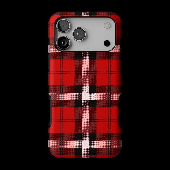 As if Red Plaid Pattern Phone Case with iPhone 17 to 11 Pro Max ...
