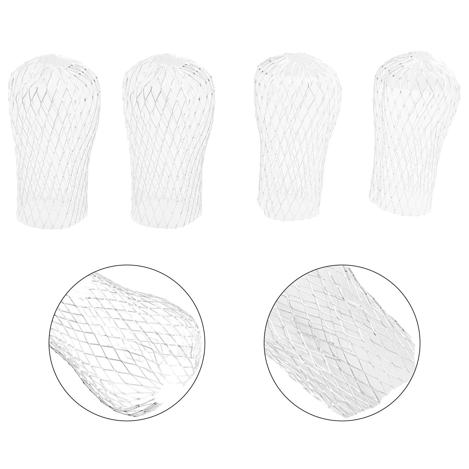 As pictures show 4Pcs Metal Mesh Gutter Leaf Debris Mud Trap Guards ...