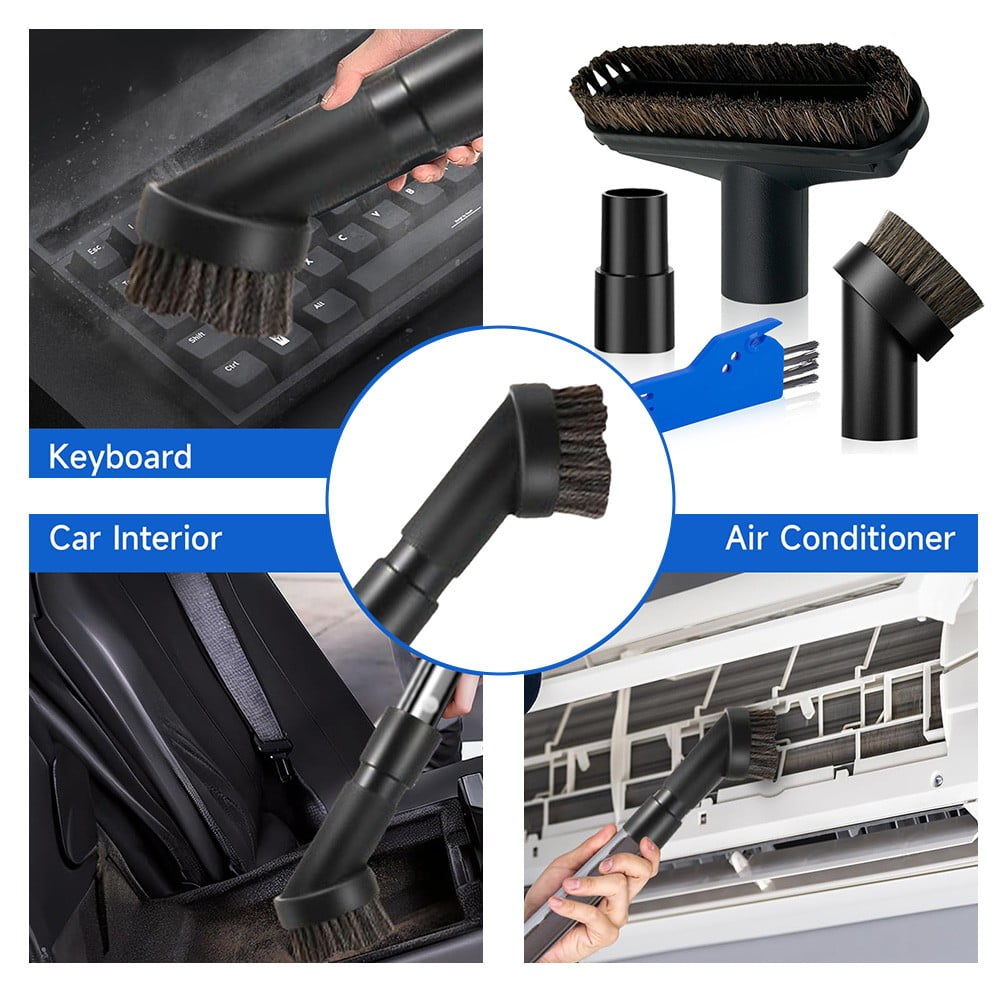 As pictures show Vacuum Brush Attachment 1-1/4 Horsehair Round Dust ...