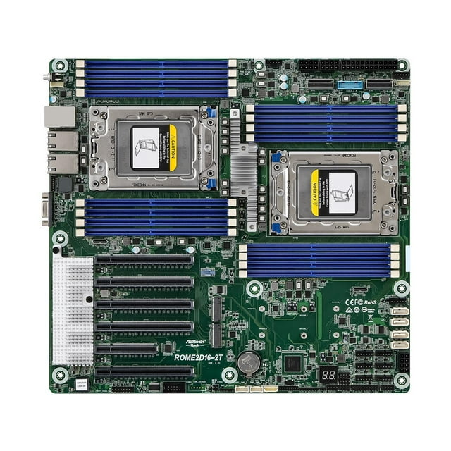 AsRock Rack ROME2D16-2T EEB Server Motherboard Dual Socket AMD SP3 ...