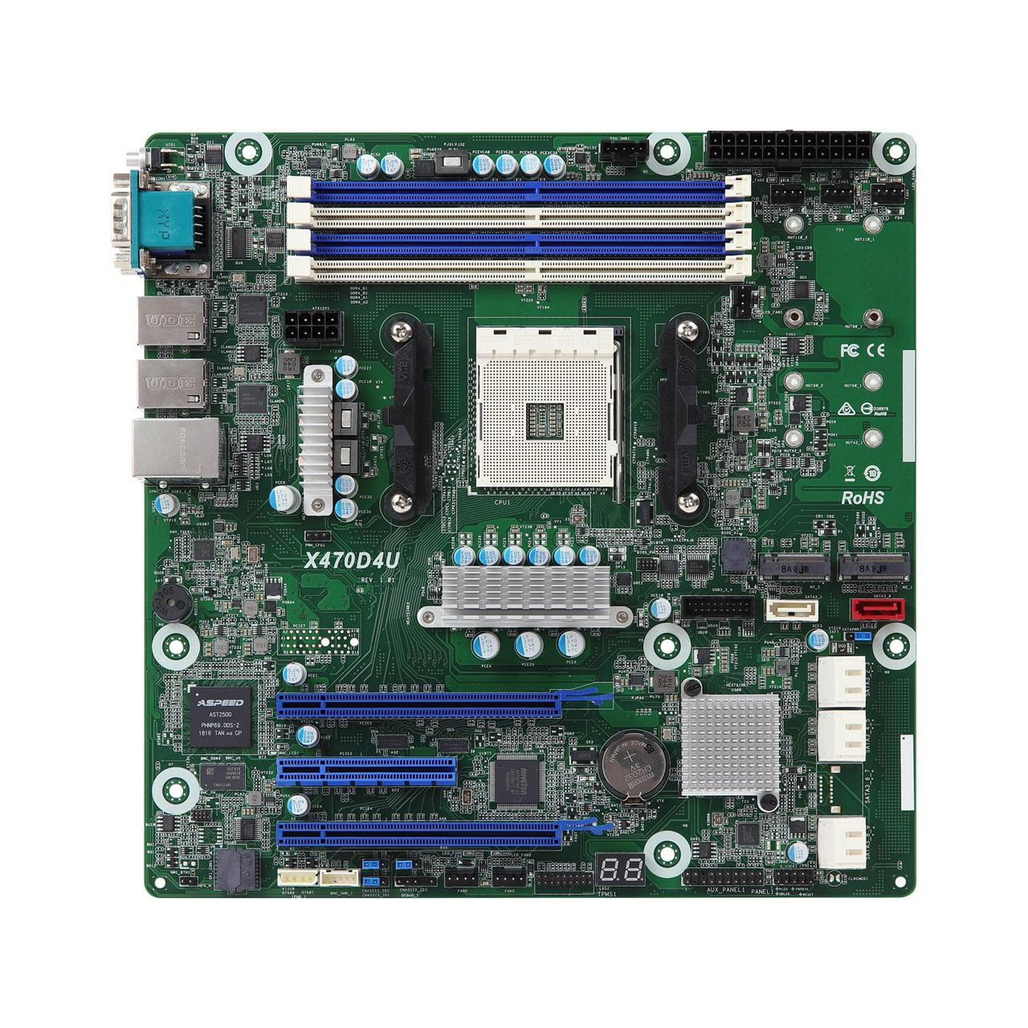 AsRock Rack X470D4U Micro ATX Server Motherboard AM4 Ryzen, 42% OFF
