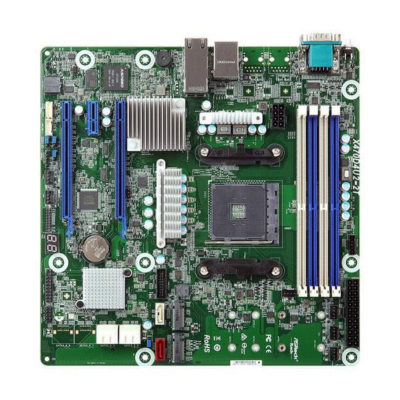 AsRock Rack X470D4U2-2T Micro ATX Server Motherboard AM4 Ryzen & Ryzen ...