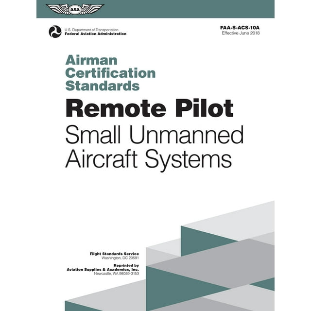 Asa Acs: Remote Pilot Airman Certification Standards : Faa-S-Acs-10a ...