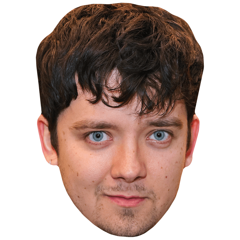 Asa Butterfield (Goatee) Celebrity Mask, Flat Card Face, Fancy Dress ...