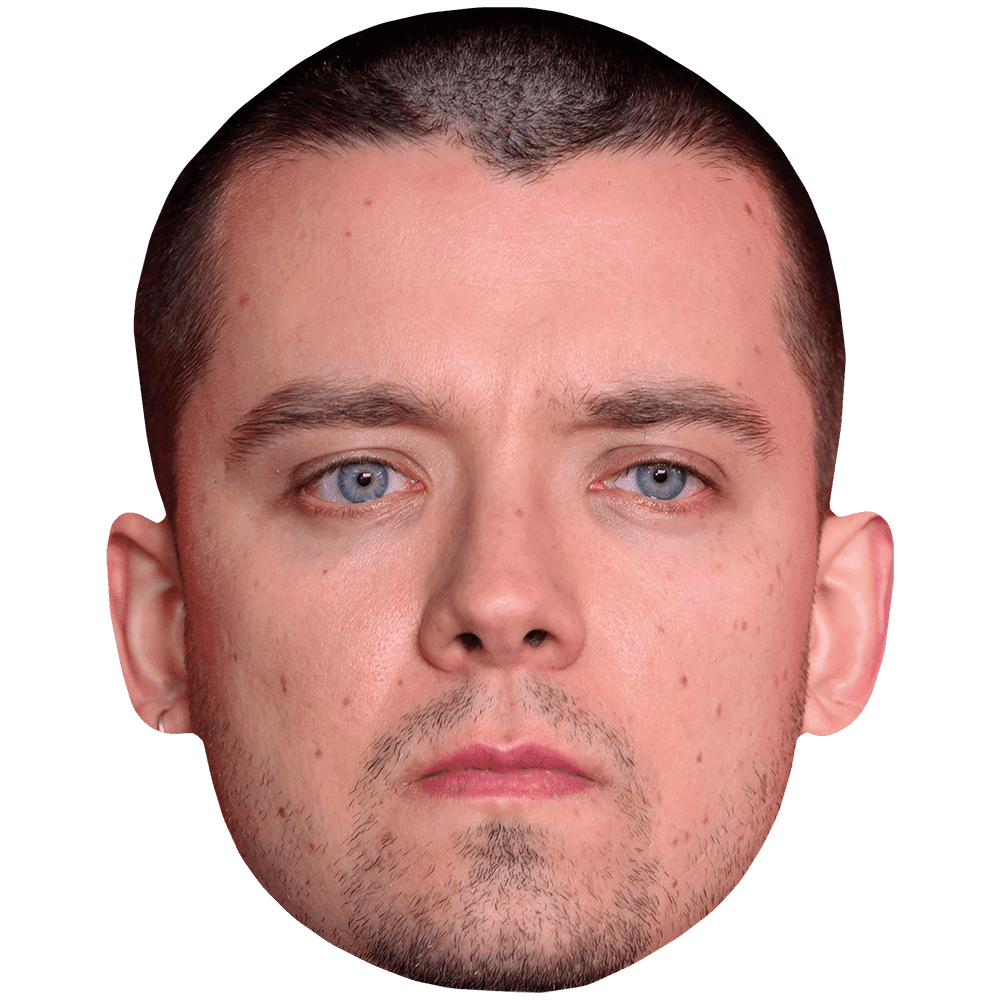 Asa Butterfield (Shaved Head) Celebrity Mask, Flat Card Face, Fancy ...