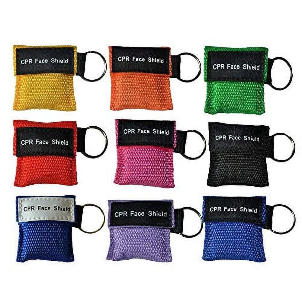 AsaTechmed 100 Pack CPR Face Shield Mask Key Chain Emergency Kit CPR ...