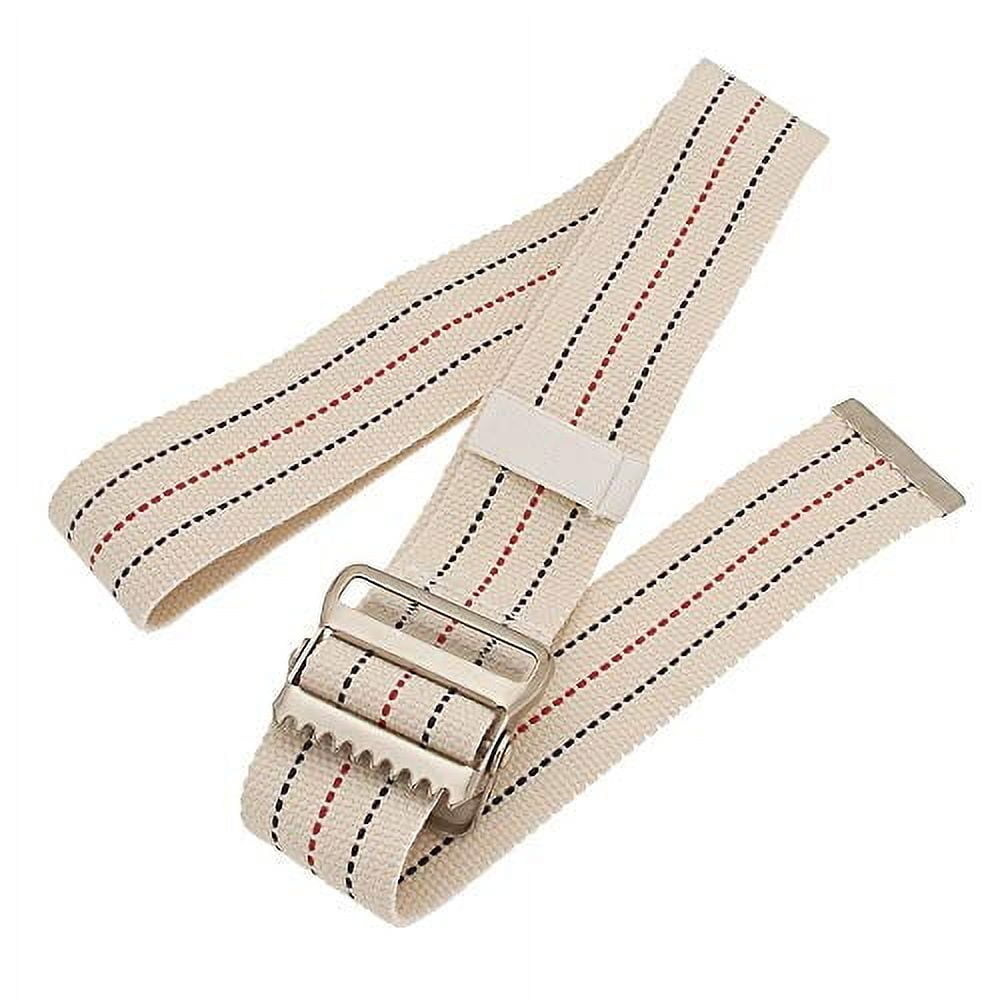 AsaTechmed Walking Gait Belt with Metal Buckle and Belt Loop Holder ...