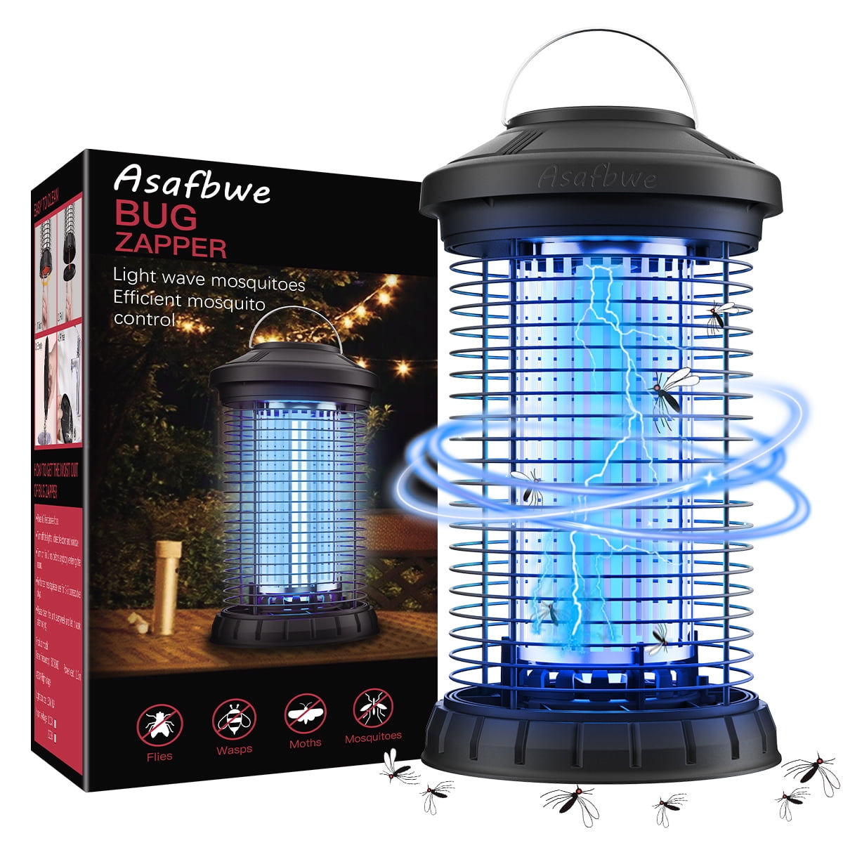 2 Pack Bug Zapper, Plug in Electronic Killer Lamp, Mosquito Killer Lamp ...