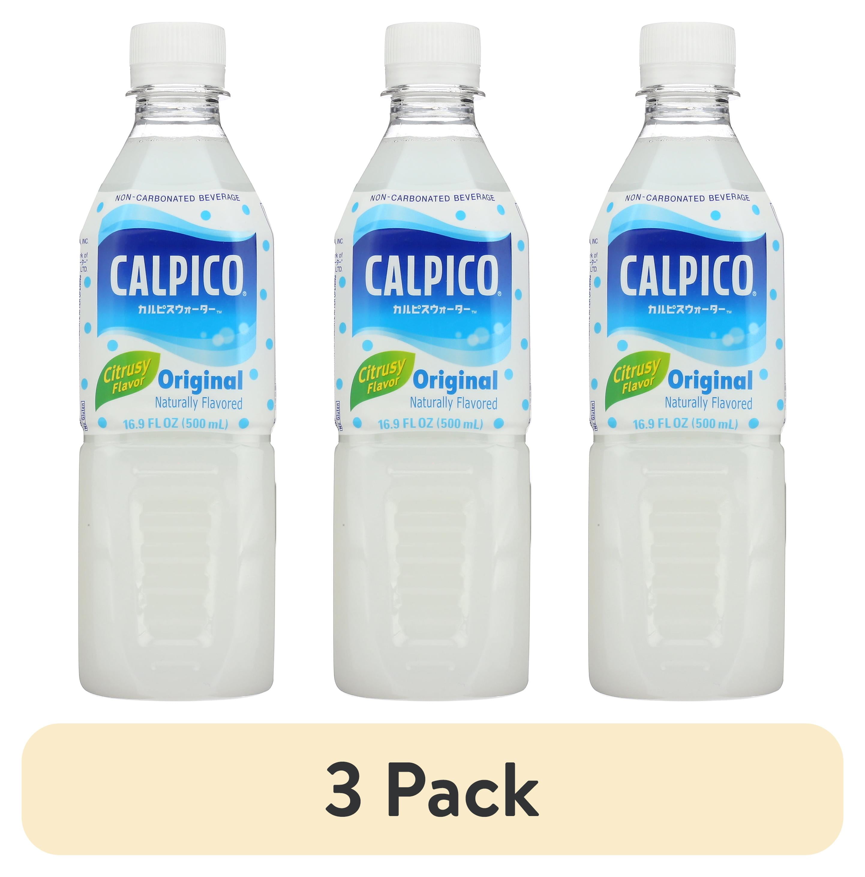 (3 pack) Asahi Beverage Company Calpico Original Flavor Non-Carbonated Soft Drink, 16.9 fl oz, 1 ...
