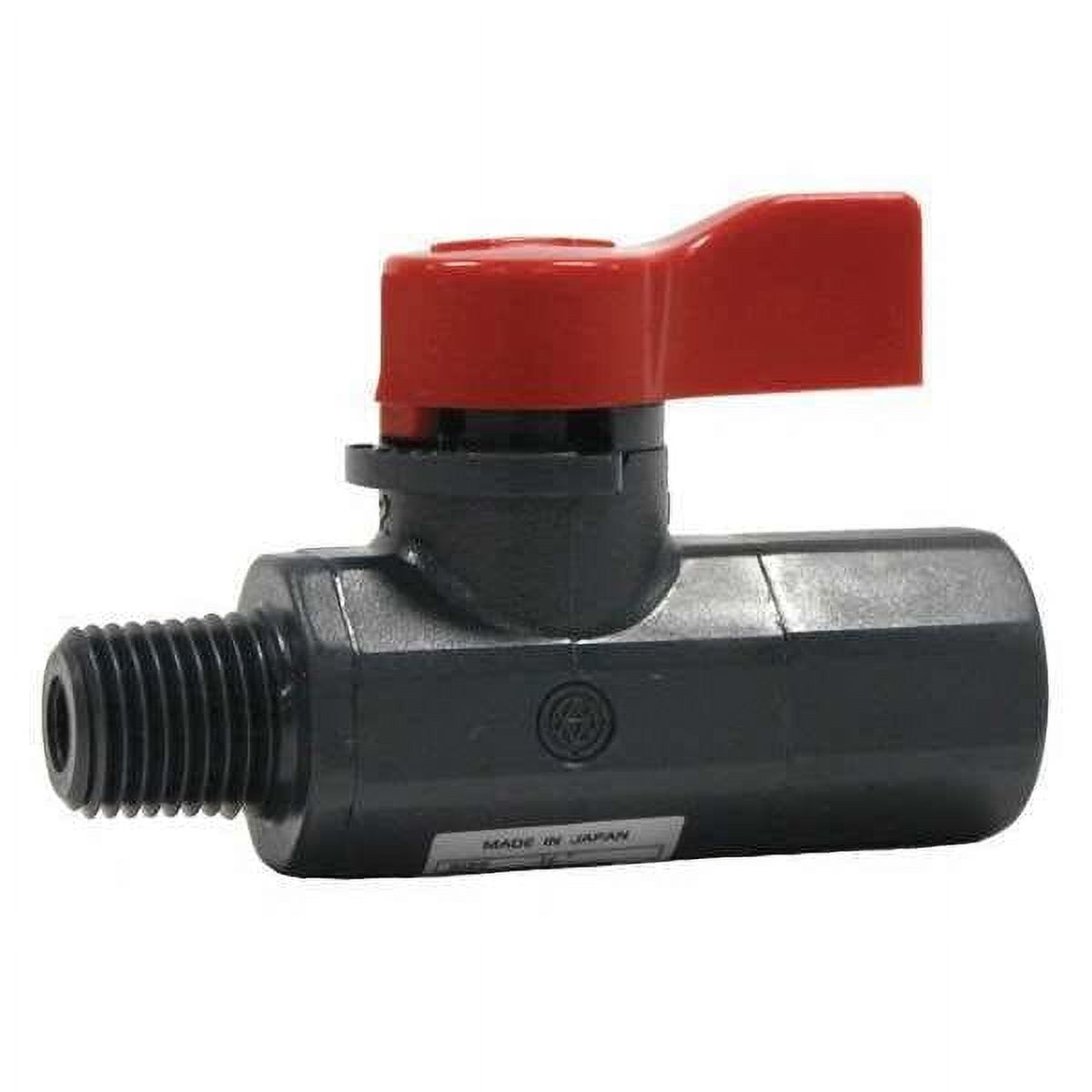 Asahi 1/4" MNPT x FNPT PVC Ball Valve 2-Way 1080002 - Walmart.com