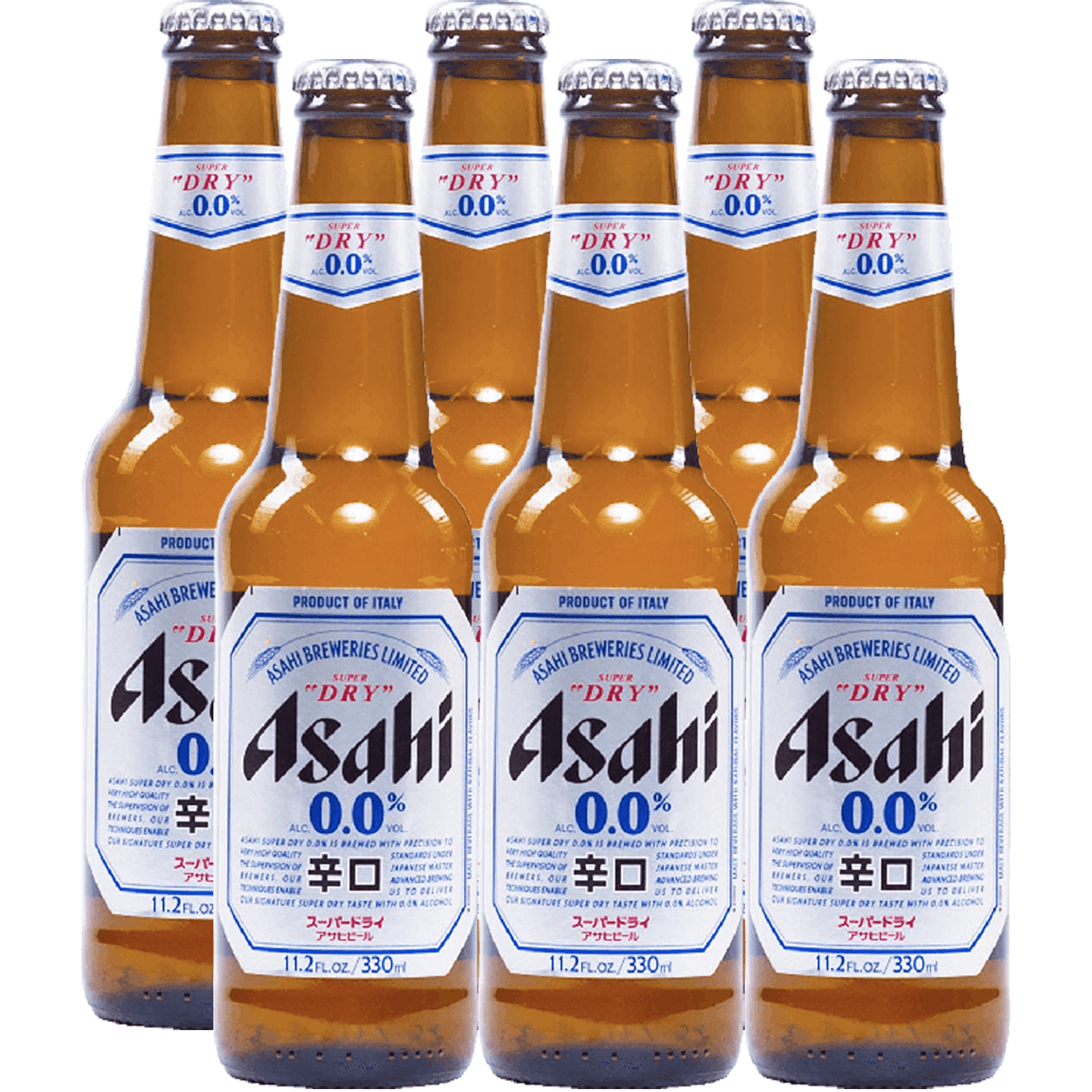 Asahi Super Dry 0.0% Alcohol Free Lager | 12oz Bottles | Zero Alcohol Beer | Made in Japan ...