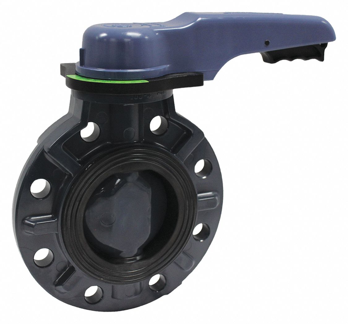 Asahi Valve,Wafer,PVC,6" Pipe Sz,Lever Handle 1728060 - Walmart.com