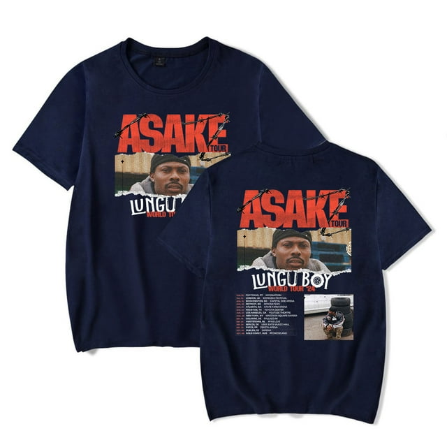 Asake Lungu Boy World Tour T-Shirt Merch Women/Men Unisex Summer Hiphop ...